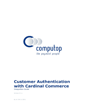 Fillable Online Customer Authentication with Cardinal Commerce Fax ...