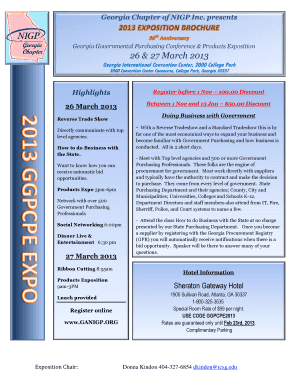 Fillable Online Georgia Chapter of NIGP Inc Fax Email Print - pdfFiller