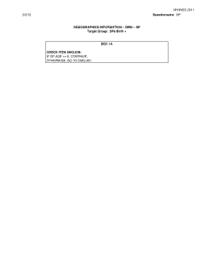 National Health And Nutrition Examination Survey (NHANES) - CDC - Fill ...