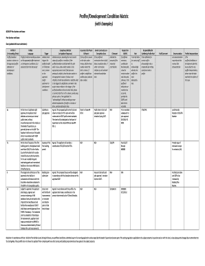 Fillable Online Example Proffer Matrix Form. Example Proffer Matrix ...
