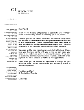 Fillable Online Dear Patient Letter - English Fax Email Print - pdfFiller