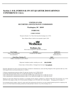Fillable Online Section 1: 8-K (FORM 8-K ON 1ST QUARTER 2018 Fax Email ...