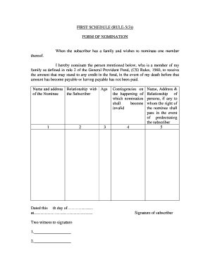 Fillable Online FIRST SCHEDULE (RULE-5(3)) Fax Email Print - pdfFiller
