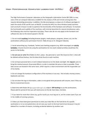 Fillable Online High Performance Computer Laboratory (HPCL) Fax Email Print - pdfFiller