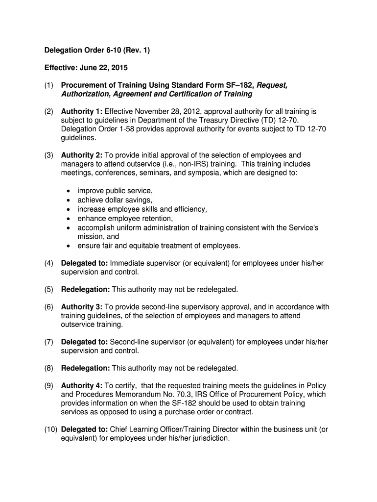 Fillable Online 22.1 - Form SF-182, Request, Authorization, Agreement ...