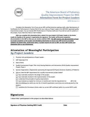 Fillable Online Project Faculty Attestation Form Fax Email Print ...