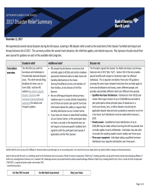 Fillable Online We experienced several natural disasters during the ...