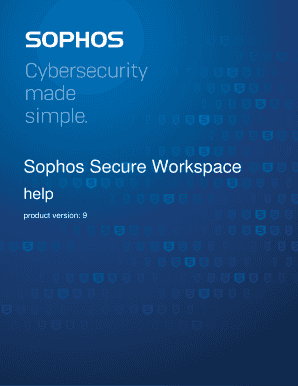 Fillable Online Sophos Secure Workspace - Sophos Product Support and ...