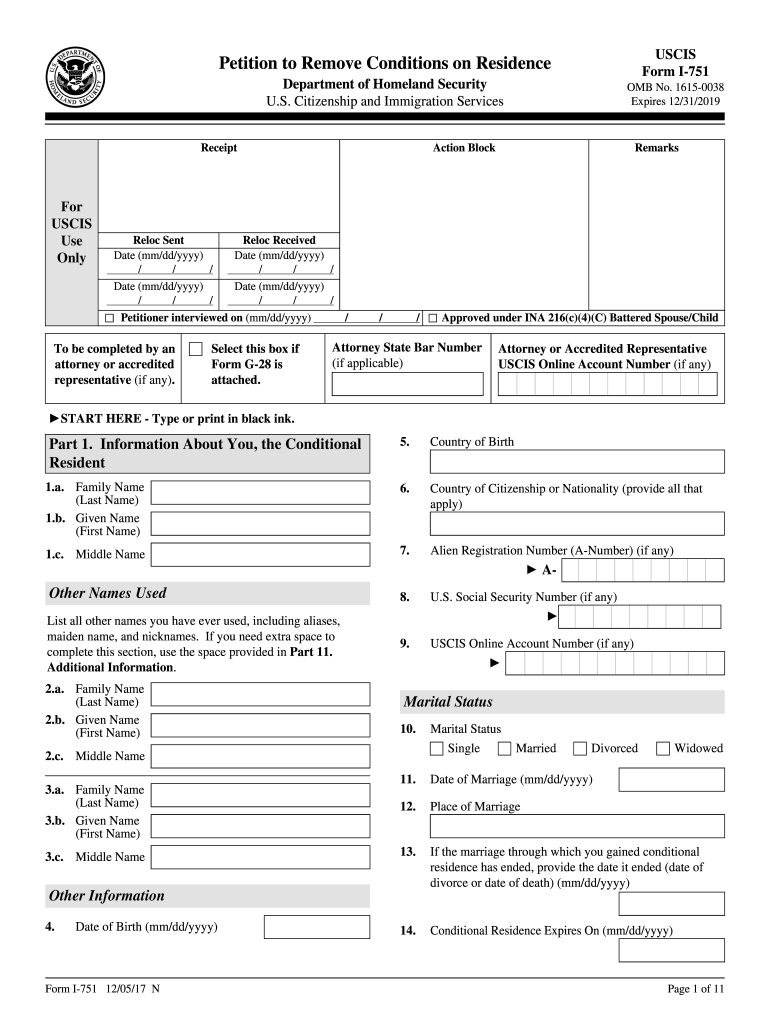 2017 2020 Form USCIS I 751 Fill Online Printable Fillable Blank 2017 2020 Form USCIS I 751 Fill Online Printable Fillable Blank