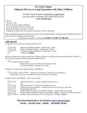 Wisconsin Divorce Papers Forms - Fill Online, Printable, Fillable ...