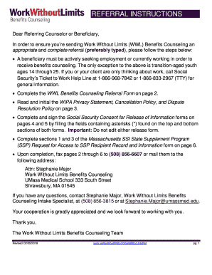 Fillable Online Work Without Limits Fax Email Print - pdfFiller