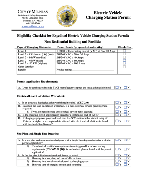 Fillable Online Electric Vehicle Charging Station Permit Fax Email ...