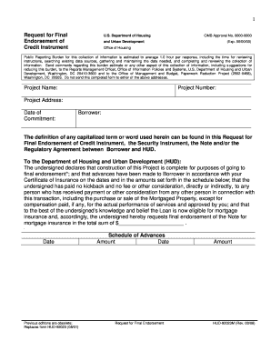 Fillable Online portal hud Request for Final - HUD Fax Email Print ...