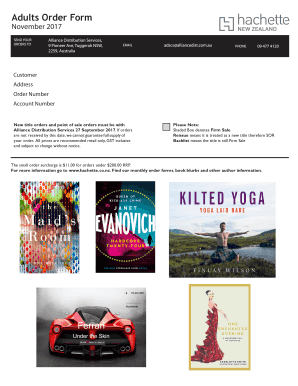 Fillable Online Adults Order Form Fax Email Print - pdfFiller