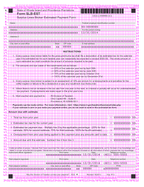 Fillable Online Form SLB-EST Fax Email Print - pdfFiller