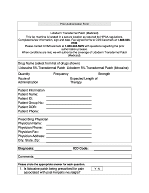 Fillable Online Prior Authorization Criteria Form - CVS Caremark Fax ...