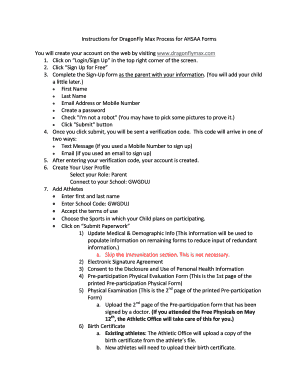 Fillable Online Instructions for DragonFly Max Process for AHSAA Forms ...