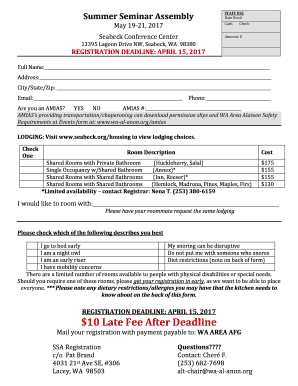Fillable Online Seabeck Conference Center Fax Email Print - pdfFiller
