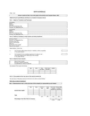 Fillable Online SIXTH SCHEDULE - YesItMatters.com Fax Email Print ...
