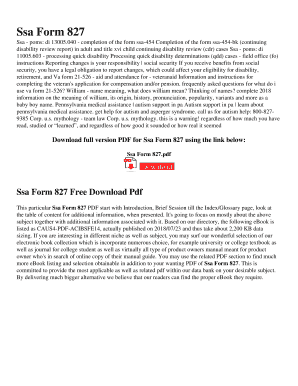 Fillable Online ssa 454 bk 2018 pdf Fax Email Print - pdfFiller