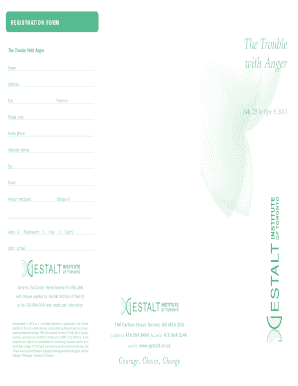 Fillable Online gestalt on REGISTRATION FORM The Trouble - gestalt.on.ca Fax Email Print - pdfFiller