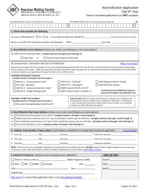 Fillable Online Recertification Application for CWI 9th Year - awo.aws ...