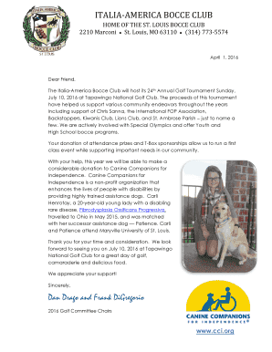 Fillable Online Dan Drago and Frank DiGregorio ITALIA-AMERICA BOCCE ...