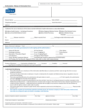 Fillable Online Authorization for ROI Final - 2018-02-09.docx Fax Email ...