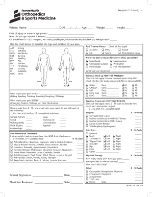 Fillable Online Sample Written History and Physical Examination History ...