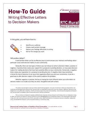Fillable Online rtc ruralinstitute umt How-To Guide: Writing Effective ...