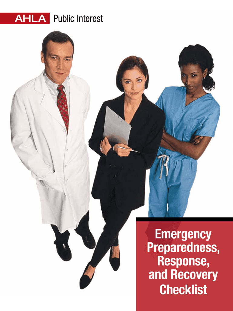 Fillable Online Emergency Preparedness, Response, and Recovery ...