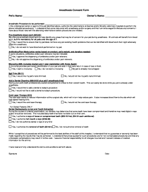 Fillable Online Anesthesia Consent Form.docx Fax Email Print - pdfFiller