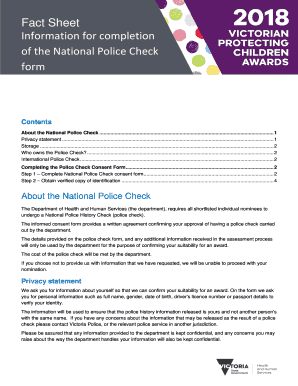 Fillable Online ccyp vic gov 2018 - MGCA - National police check fact ...