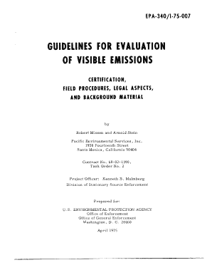 Fillable Online Guidelines for Evaluation of Visible Emissions Fax ...