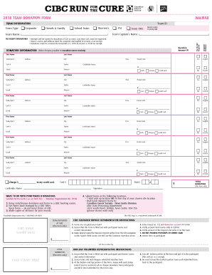 Fillable Online 2018 TEAM DONATION FORM Fax Email Print - pdfFiller
