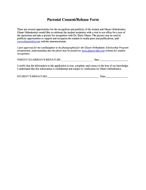 Fillable Online Parental Consent/Release Form - Fax Email Print - pdfFiller