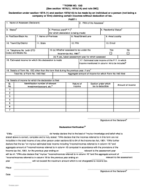 Fillable Online FORM NO. 15G See section 197A(1), 197A(1A) and rule ...