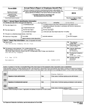 Fillable Online DOL Releases Advance Copies of 2017 Form 5500 and 5500 ...