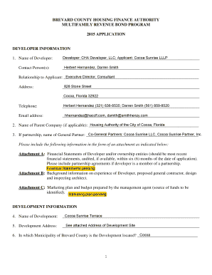 Fillable Online Cocoa Sunrise Terrace Multifamily-Application-2016 Fax ...