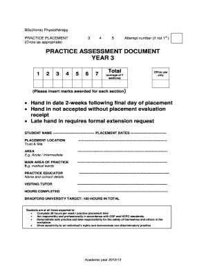 Fillable Online PRACTICE ASSESSMENT DOCUMENT YEAR 3 - Fax Email Print ...