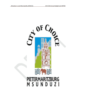 Fillable Online msunduzi local municipality Fax Email Print - pdfFiller