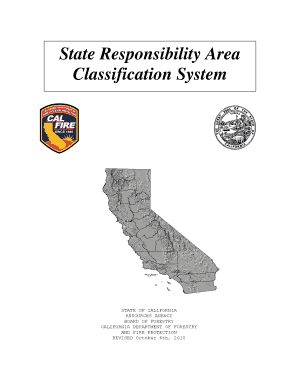 Fillable Online STATE RESPONSIBILITY AREA CLASSIFICATION SYSTEM Fax ...