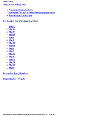 Fillable Online Spring Creek Scoping letter Fax Email Print - pdfFiller