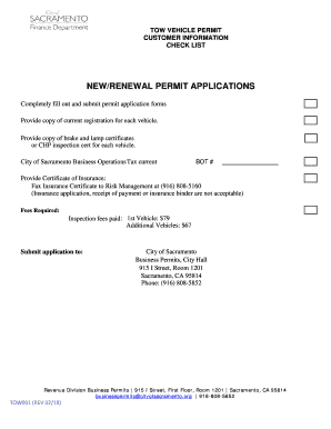 Fillable Online NEW/RENEWAL PERMIT APPLICATIONS - Sacramento Fax Email ...