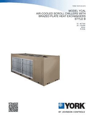 Fillable Online Model YCAL Style E Air-Cooled Scroll Compressor Liquid ...