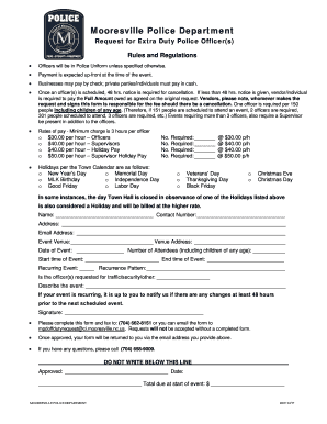 Fillable Online MPD Extra Duty Request Form. Extra Duty Request Form ...