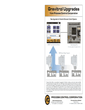 Fillable Online Gravitrol Upgrades e - Process Control Corporation Fax Email Print - pdfFiller