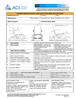 Fillable Online AF4A.3 PWC Specification Form with Prompts.doc Fax ...