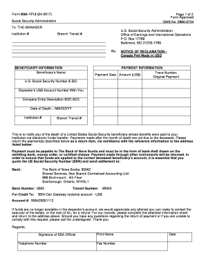 Fillable Online Form SSA-1712 (04-2017) Page 1 of 2 Form Approved Social ... Fax Email Print ...