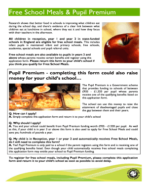 Fillable Online FSM ECS Application form 2018-19 - The Buckingham ...